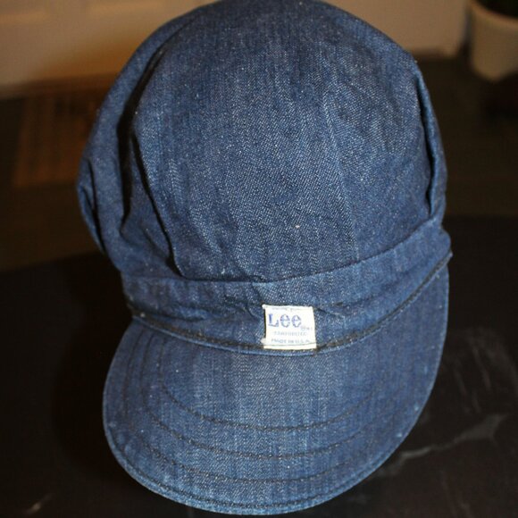 Lee | Accessories | Vintage Lee Railroad Denim Jean Conductor Hat ...